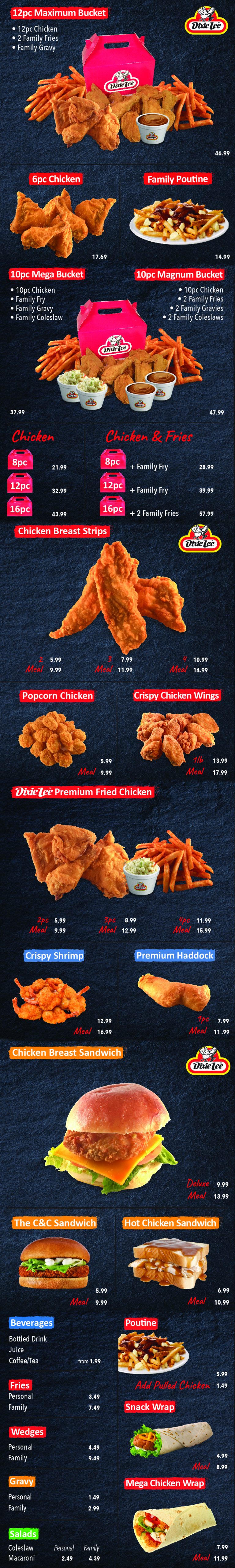 Best Tasting Fried Chicken Fast Food Restaurant in Ogdensburg | Dixie ...